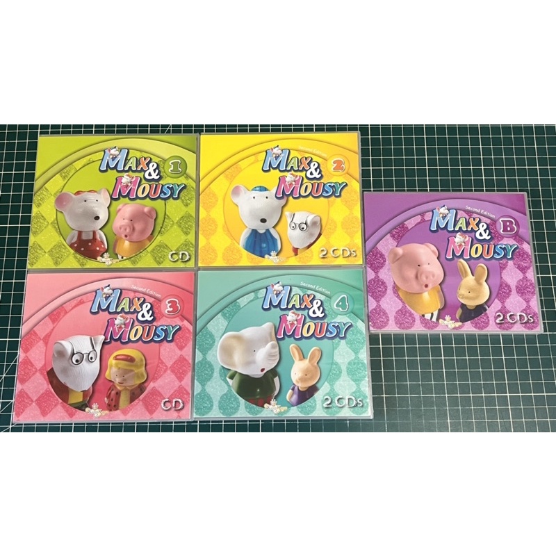 Max & Mousy Book 1～4 + Book B 幼兒美語教材CD (每盒2片） | 蝦皮購物