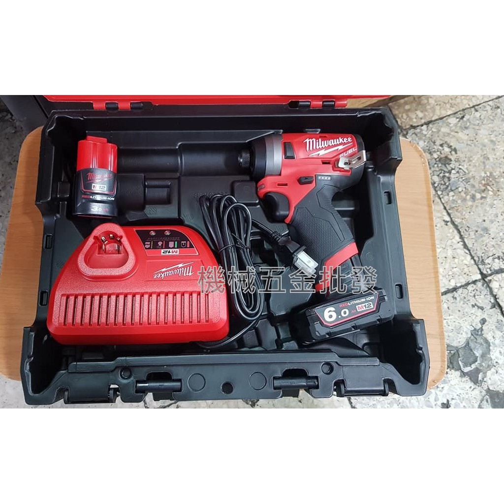 *機械五金批發*全新米沃奇Milwaukee M12 FID-632C 12V鋰電無碳刷衝擊起子機(3.0A+6.0A) | 蝦皮購物