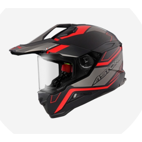 ASTONE-MX800 BF9 消光黑 / 紅色 複合式全罩 越野型 多功能安全帽 全罩式安全帽 享贈品 | 蝦皮購物