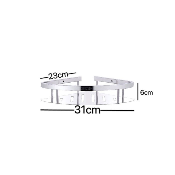 現貨【susumy 】304材質 不鏽鋼三角架 浴室置物架 三角置物架 浴室三角架 轉角架 角落架 | 蝦皮購物