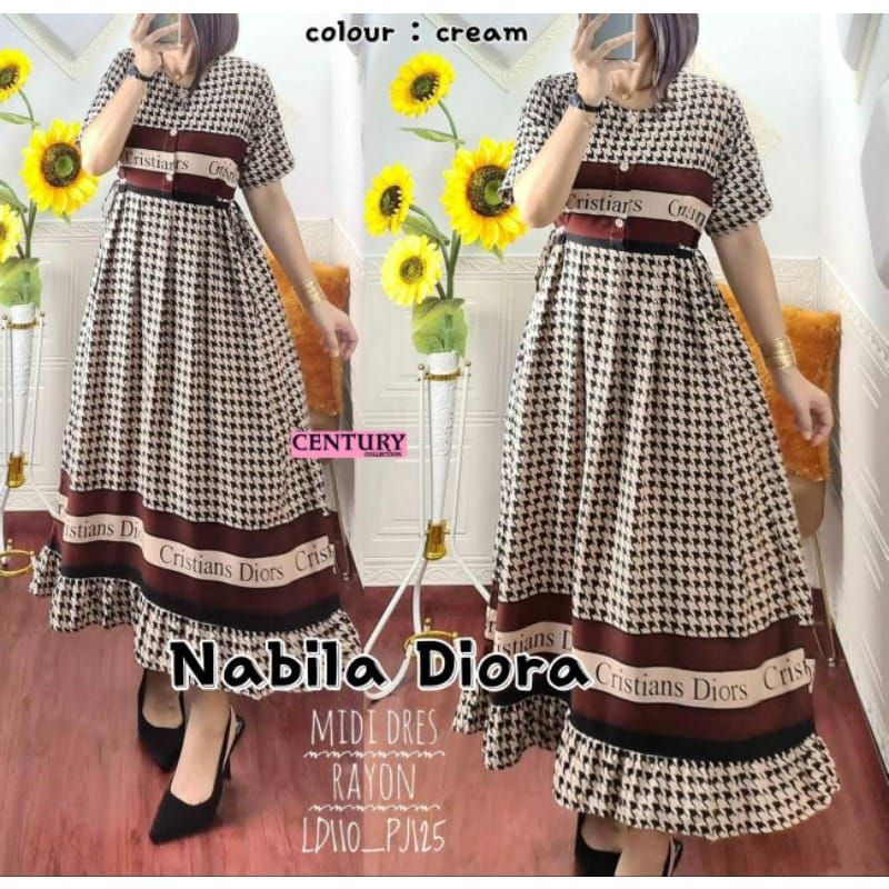 Katun Diora Negligee 短袖 Negligee VIRAL Negligee 人造絲棉最新圖案家居連衣 | 蝦皮購物