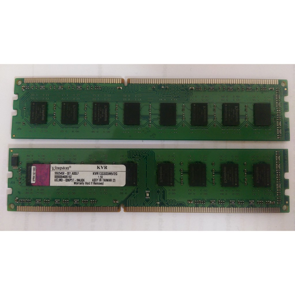 金士頓 Kingston DDR3 1333 KVR1333D3N9 2G 桌上型電腦記憶體(雙面) | 蝦皮購物