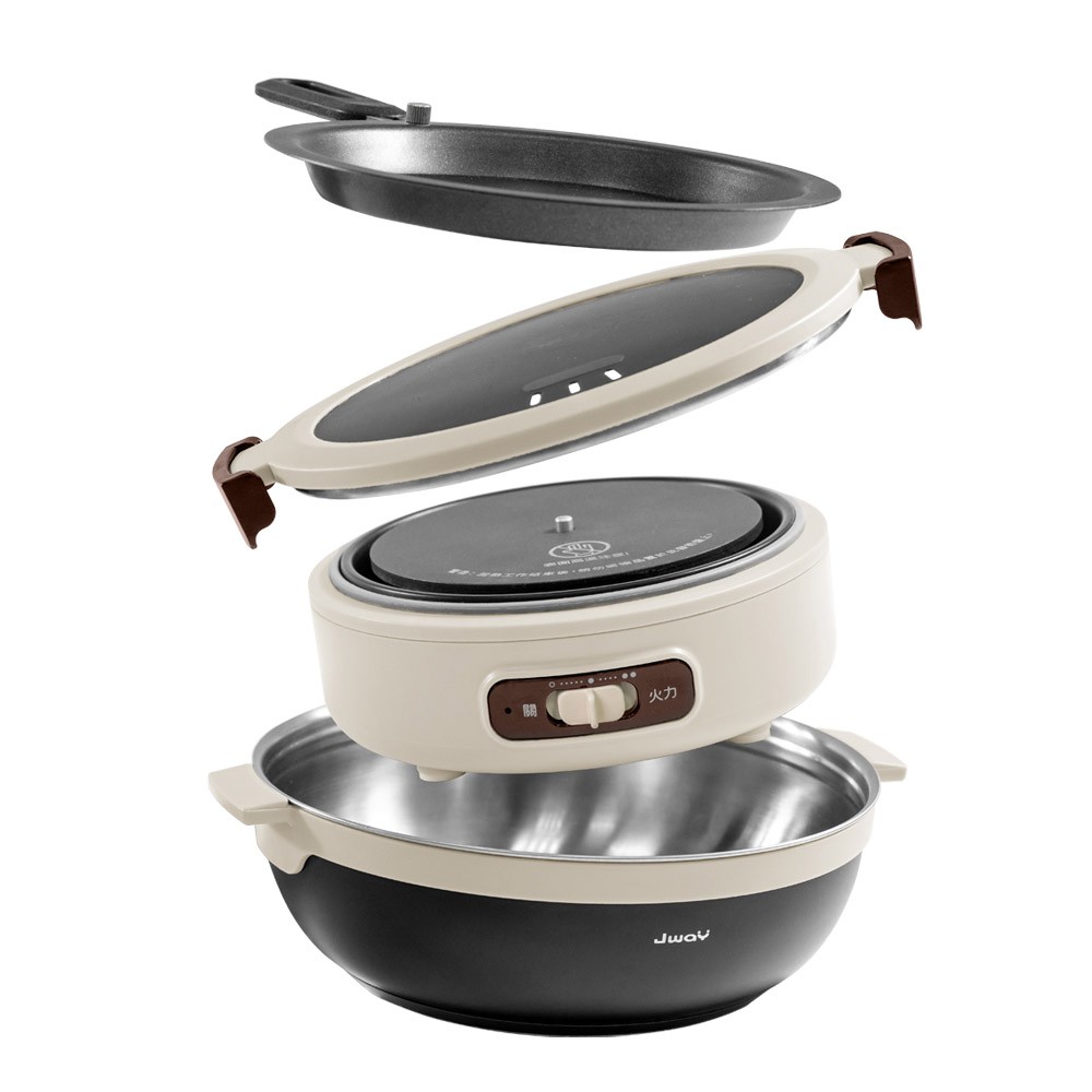 JWAY 雙電壓煎煮旅行飛碟鍋 JY-TR101-W 白色 現貨 廠商直送 | 蝦皮購物