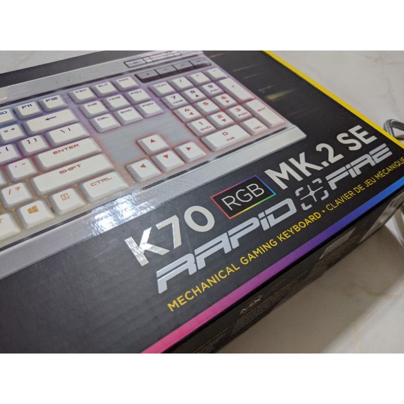海盜船 Corsair K70 MK2 SE RGB 銀軸 機械式 鍵盤 | 蝦皮購物