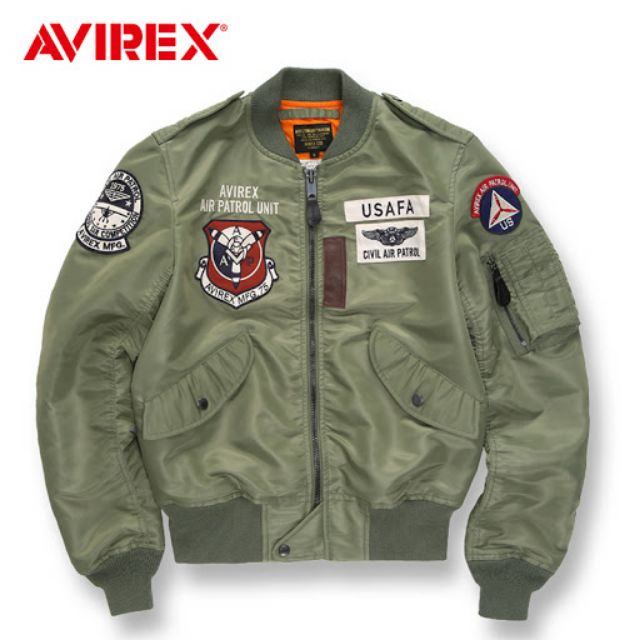 全新正品 AVIREX L-2 飛行外套 CIVIL AIR PATROL 航空巡邏隊 140 | 蝦皮購物