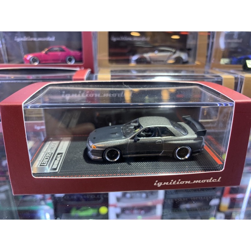 Ignition Model IG 1/64模型車 GT-R R32 Top Secret 鐵灰/碳纖維 | 蝦皮購物