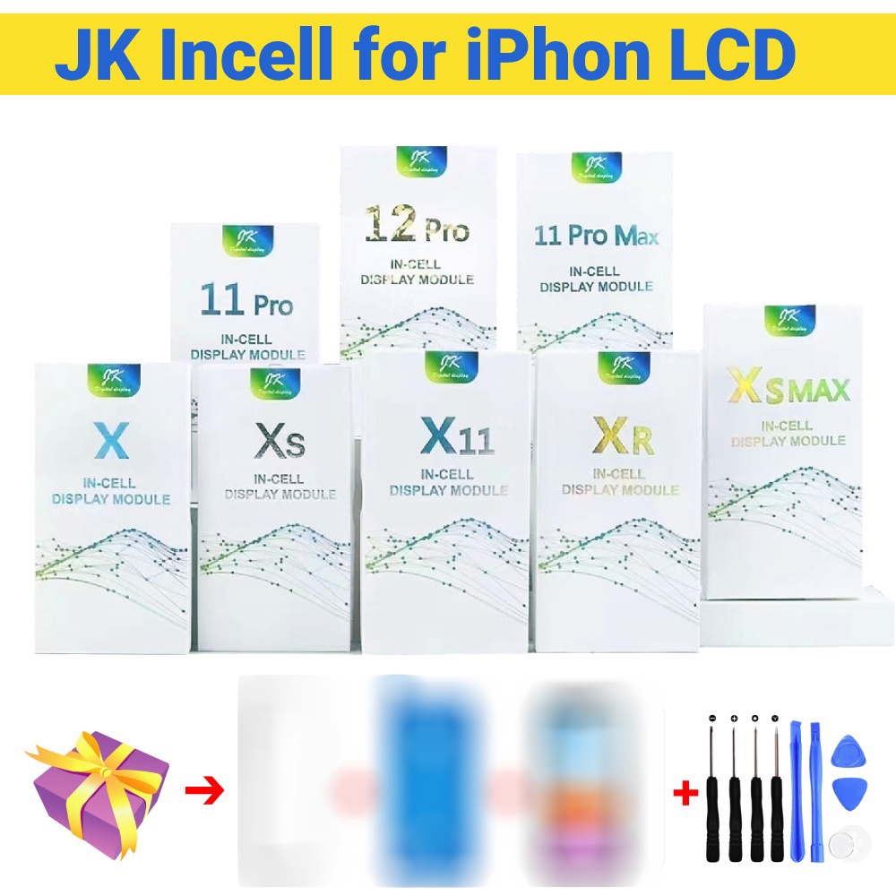 Jk Incell 屏幕適用於 X XR XS 11 Pro Max LCD 顯示屏觸摸屏 iPhone 數字化儀組件 | 蝦皮購物