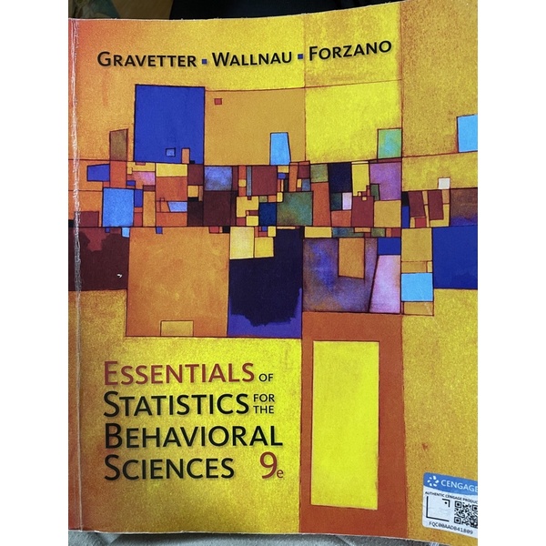Essencials of statistics for the behavioral sciences 9e | 蝦皮購物