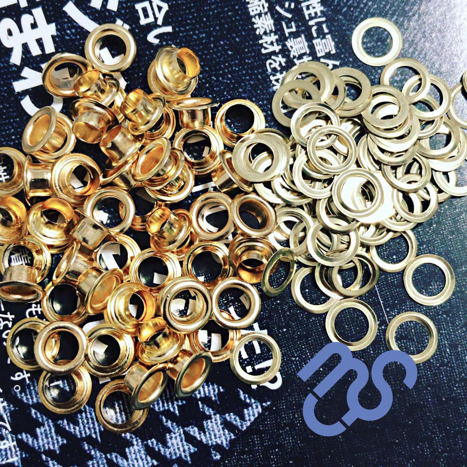 BJIK-5-04 淺金色黃銅雞眼扣 300#（常規） | 蝦皮購物