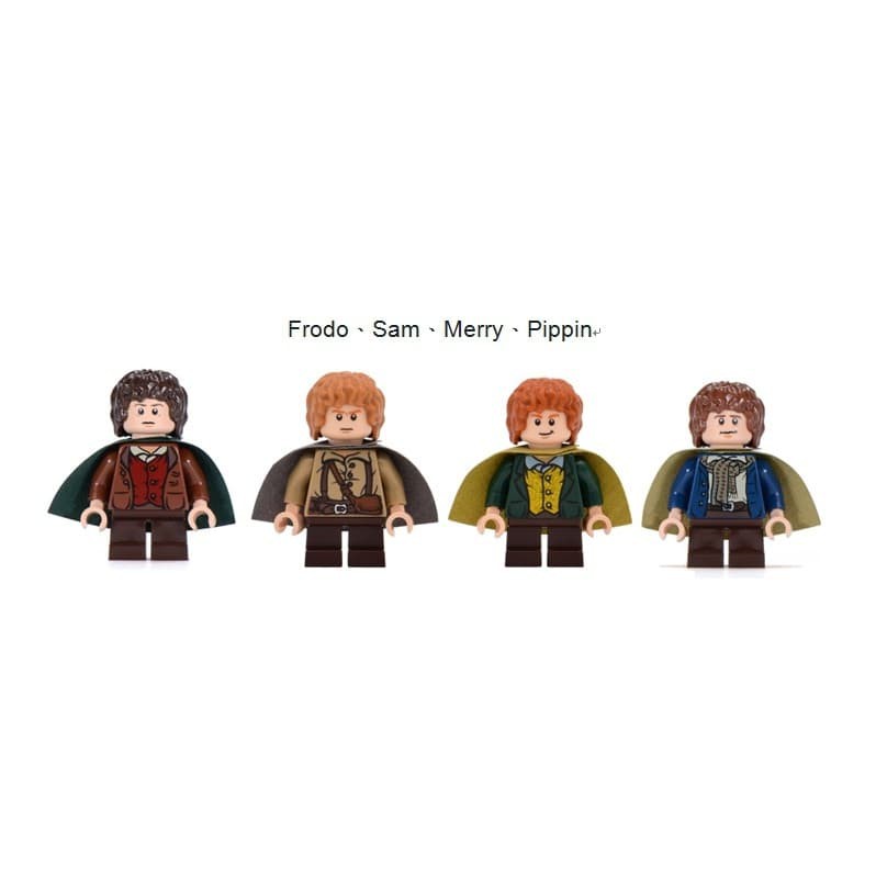 魔戒 Lord of the Rings 4人 一套（Frodo、Sam、Merry、Pippin） | 蝦皮購物