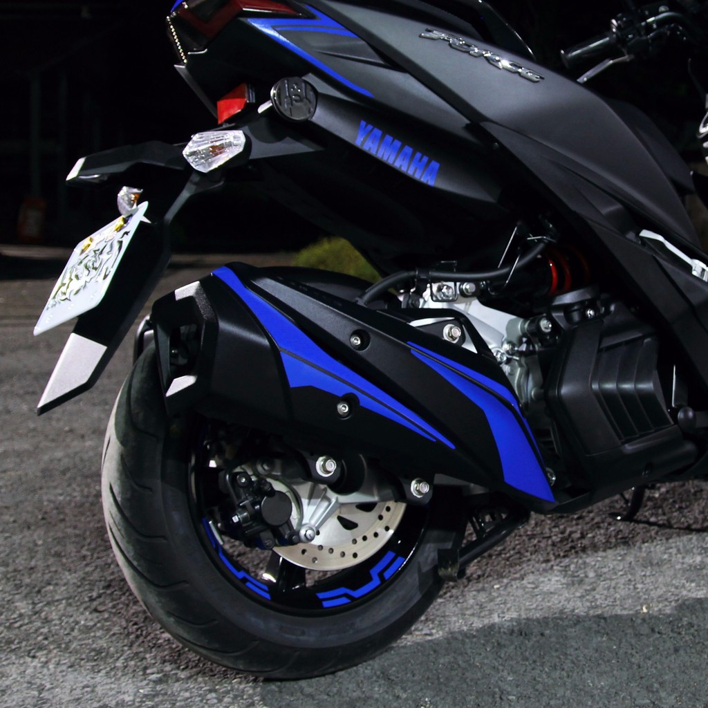 【彩貼XD】Force.s-max abs專用排氣管造型反光貼.3M反光貼.排氣管.機車貼紙.防燙蓋.造形貼紙.造型3M | 蝦皮購物