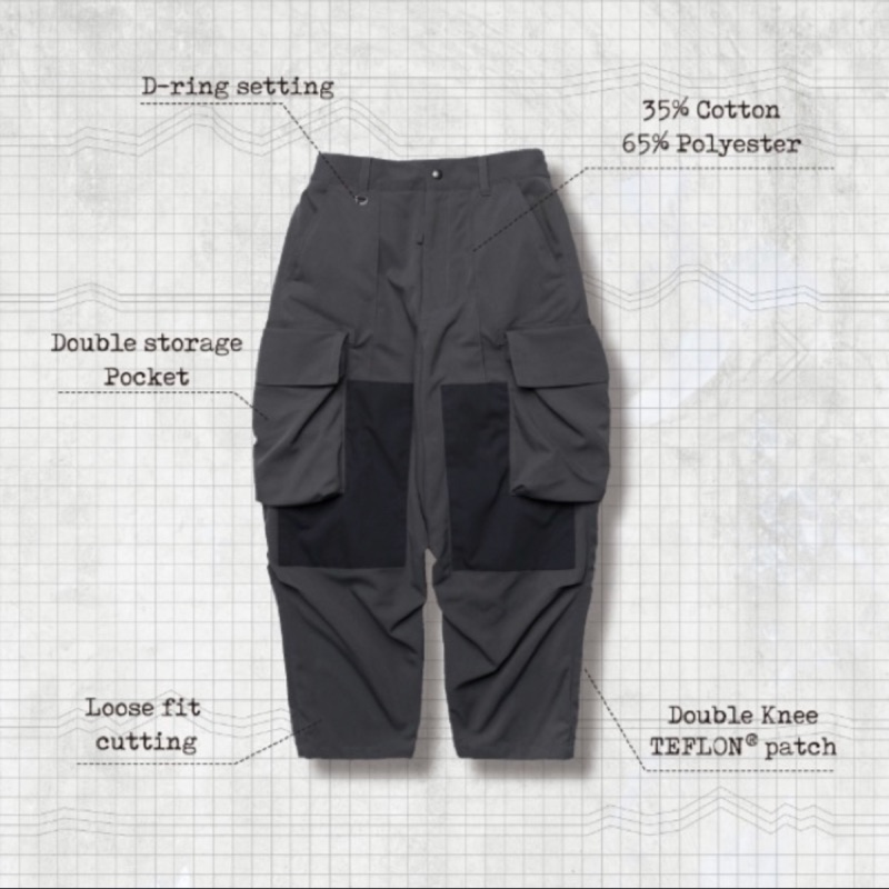 GOOPI MADE P-W.3D” Double knee Military Pants | 蝦皮購物