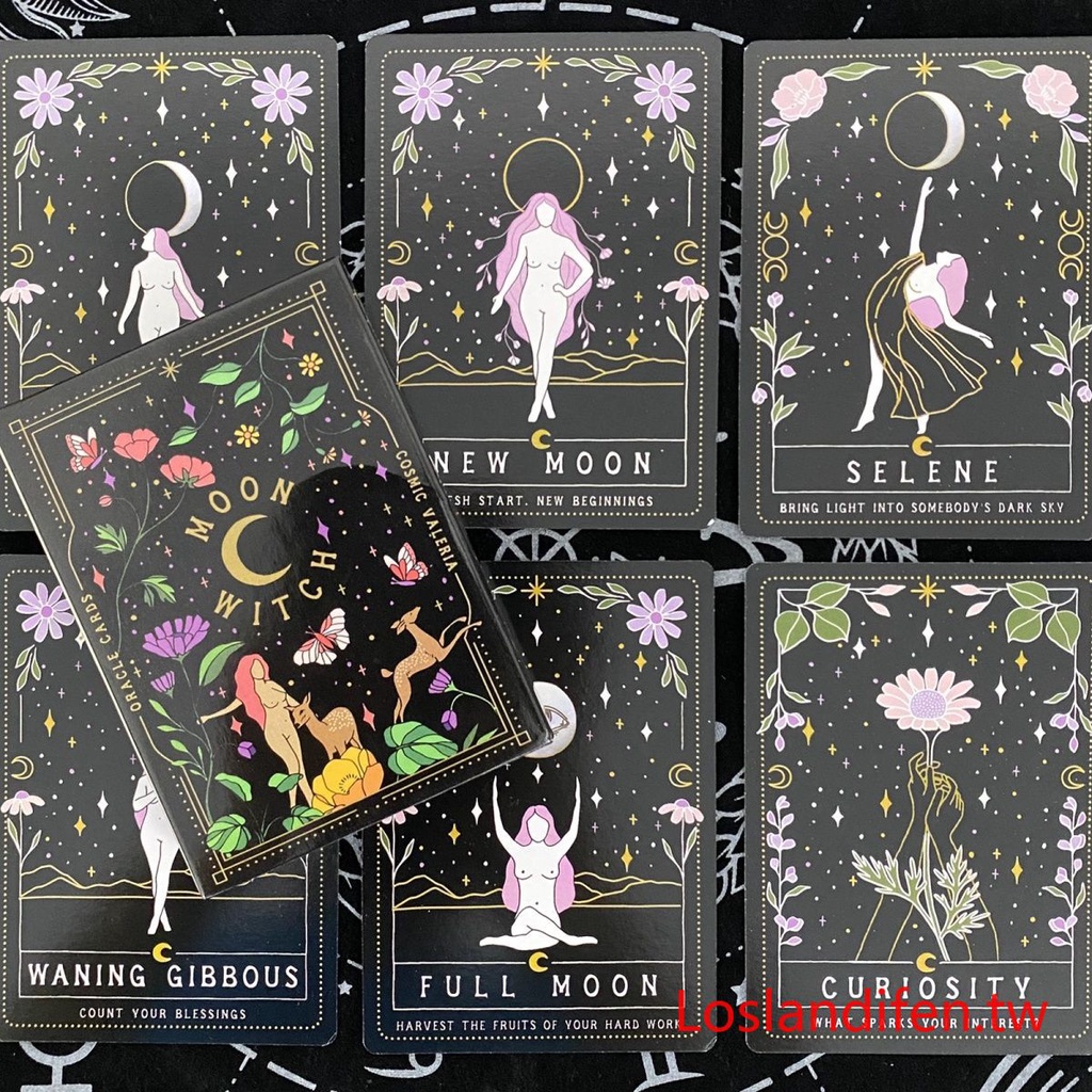 優質 Moon Witch Oracle Cards 月亮女神神諭卡英文桌遊卡牌 | 蝦皮購物