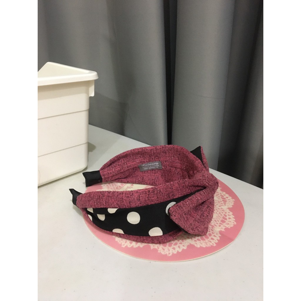 MIMIMAMA NIUNIU 妞妞 ciao lady髮箍 設計款 自訂款 蝴蝶結 熊妮 小香紅 點點 老菜 | 蝦皮購物