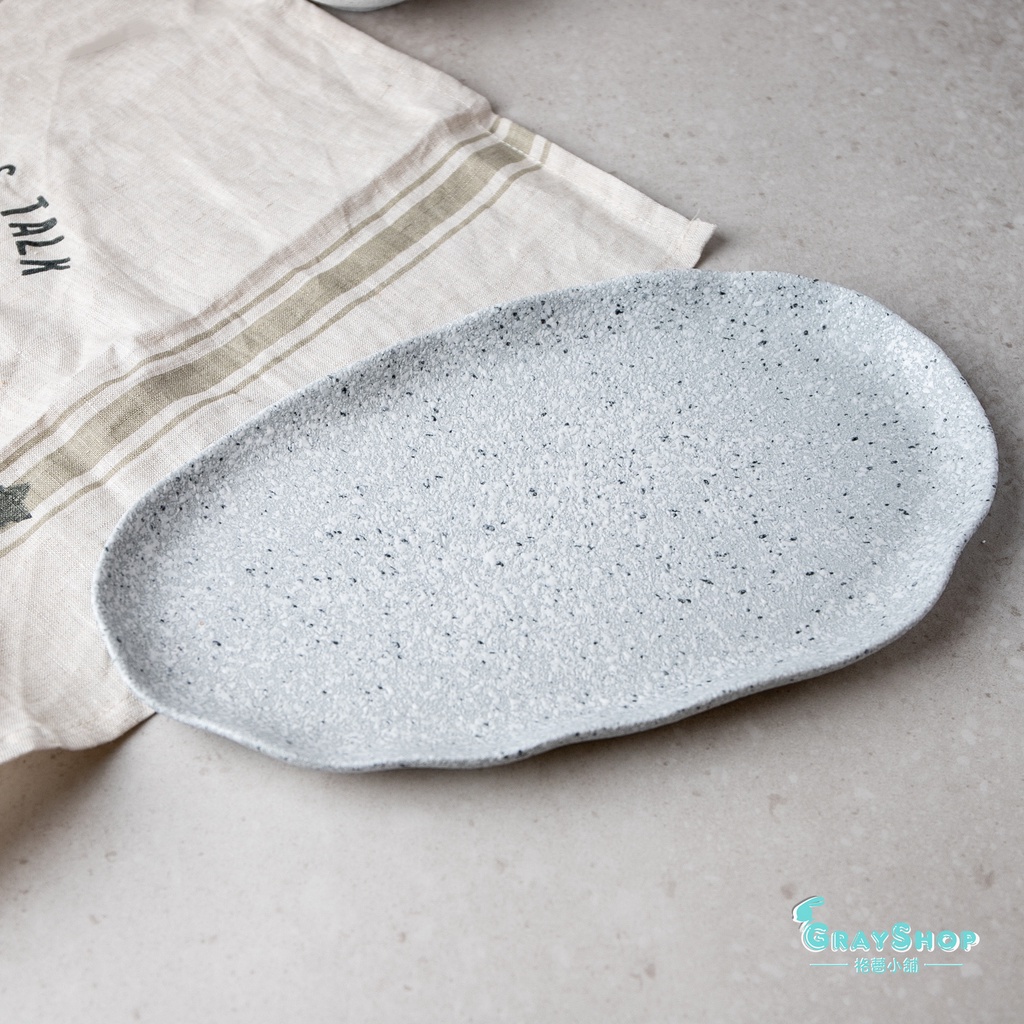 花崗石紋陶瓷餐具《GrayShop》荷葉邊 淺盤 調味碟 小碗 日式 陶瓷盤 復古磨石子 美食攝影 拍照道具 攝影道具 | 蝦皮購物