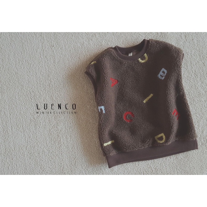 Luenco 毛毛字母背心 120cm | 蝦皮購物