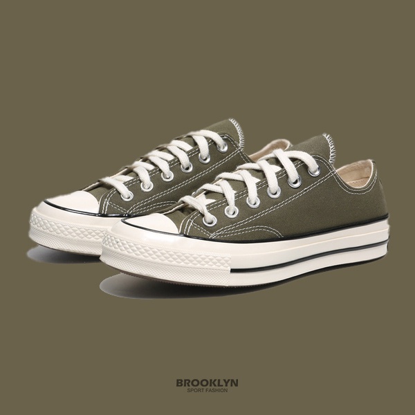 CONVERSE 帆布鞋 CHUCK TAYLOR 1970 70S 軍綠 低筒 男女 (布魯克林) A00757C | 蝦皮購物