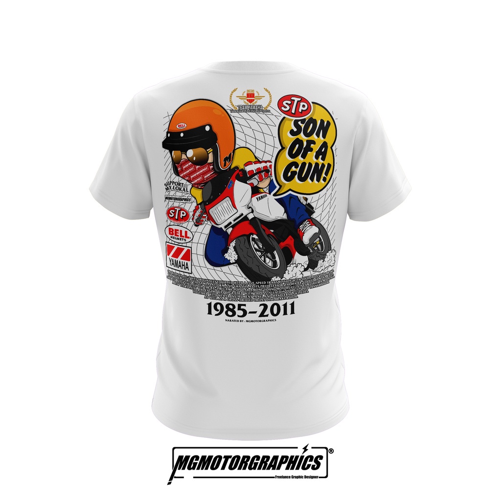 白色 BAJU RXZ 槍之子 (STP),200GSM 高級 100%[現貨] | 蝦皮購物