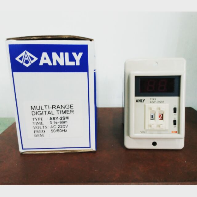 ANLY ASY-2SM 2位數 ASY-3SM 3位數 數字限時繼電器 AC220V 0.1S~99M可調 | 蝦皮購物