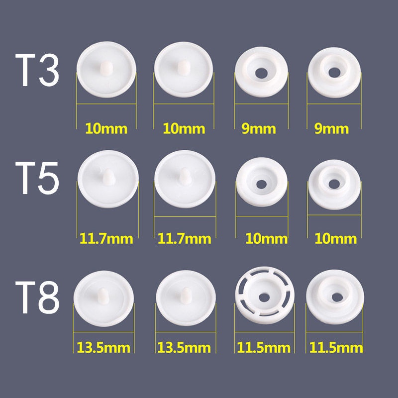 【鈕扣集】【風紀扣服裝輔料】1千套T8 T3 T5塑膠四合扣童裝樹脂四合扣 雨衣釦 帆布扣 文具袋扣 | 蝦皮購物