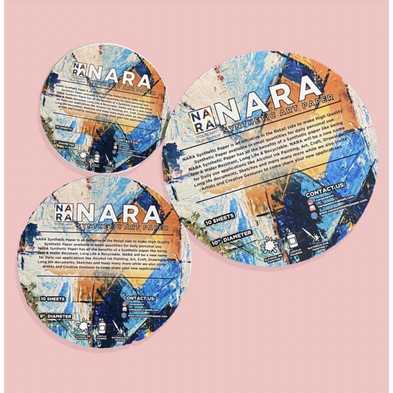 Nara paper酒精墨水顏料「圓形」紙張 8吋430 microns/320 GSM | 蝦皮購物