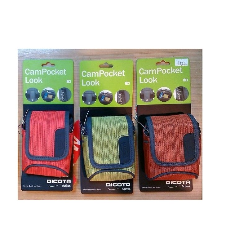 出清~全新正品~~DICOTA德國名牌CamPocket Look數位相機側背包(附側背帶)(紅/橘/綠) | 蝦皮購物