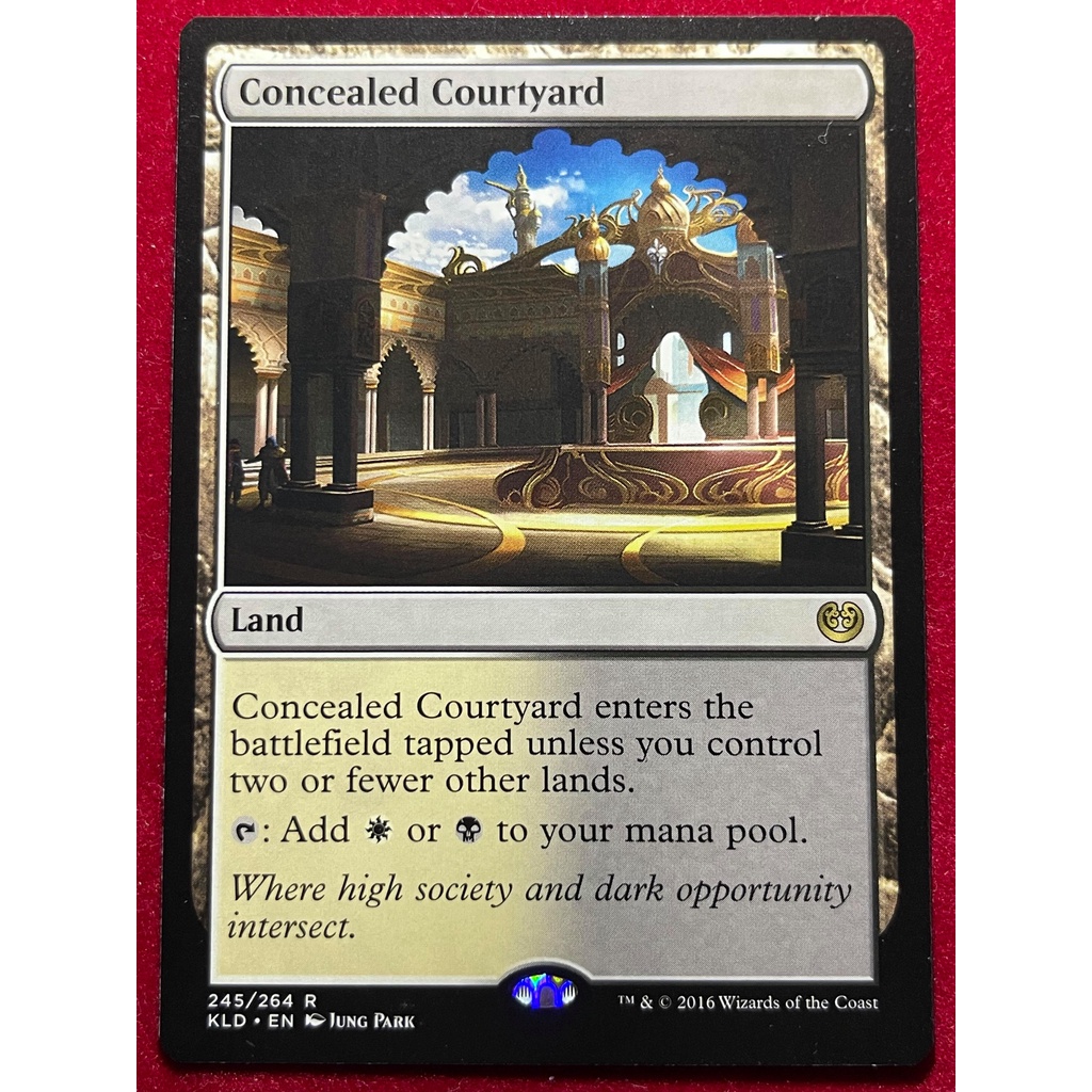 [Lucky] 🌸魔法風雲會 MTG🌸 卡拉德許 (KLD) 隱秘庭院 Concealed Courtyard | 蝦皮購物