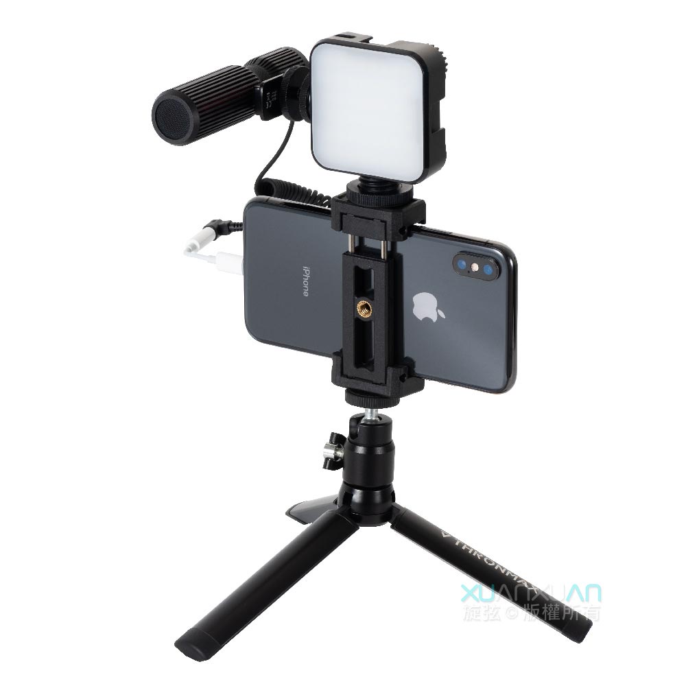 【公司貨】THRONMAX TMVS-C1-PRO VLOG 直播套組 + 燈 + 專用殼 麥克風 補光燈 | 蝦皮購物