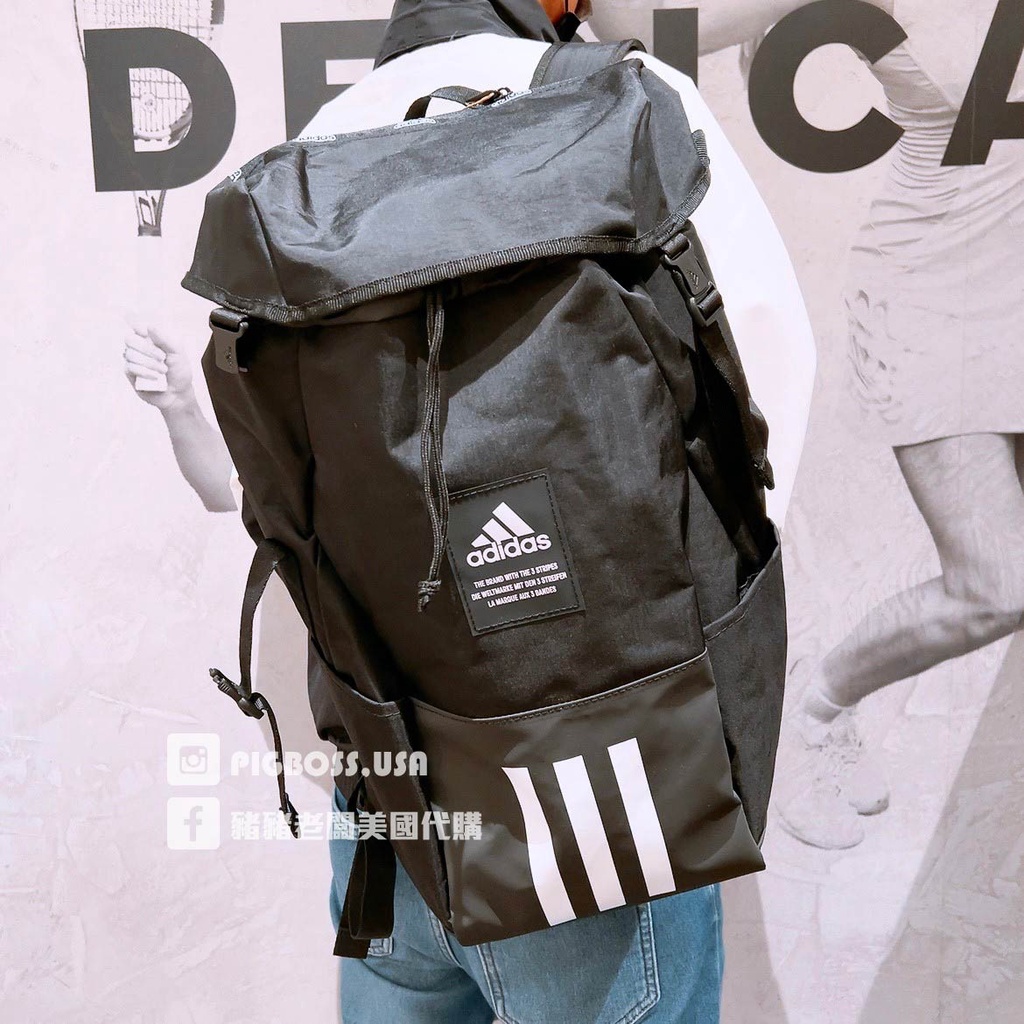【豬豬老闆】ADIDAS 4ATHLTS CAMPER BACKPACK 黑 機能性 休閒 運動 後背包 HC7269 | 蝦皮購物
