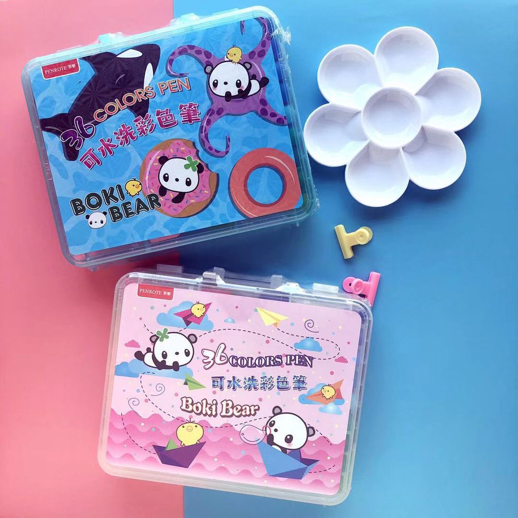 筆樂PENROTE★36色盒裝水洗彩色筆/大盒/可水洗/PG9982 | 蝦皮購物