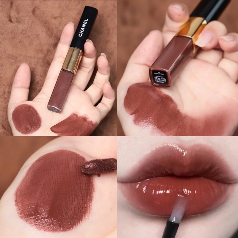 預購 Chanel 154 182 intense caramel 雙頭唇釉 蜜桃焦糖奶茶色 | 蝦皮購物