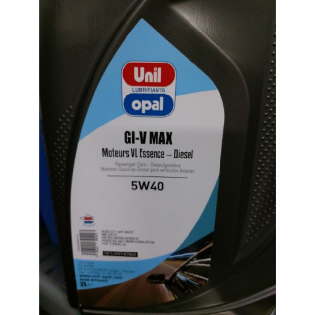 Unil opal V-max 5w40機油(2公升/罐) | 蝦皮購物