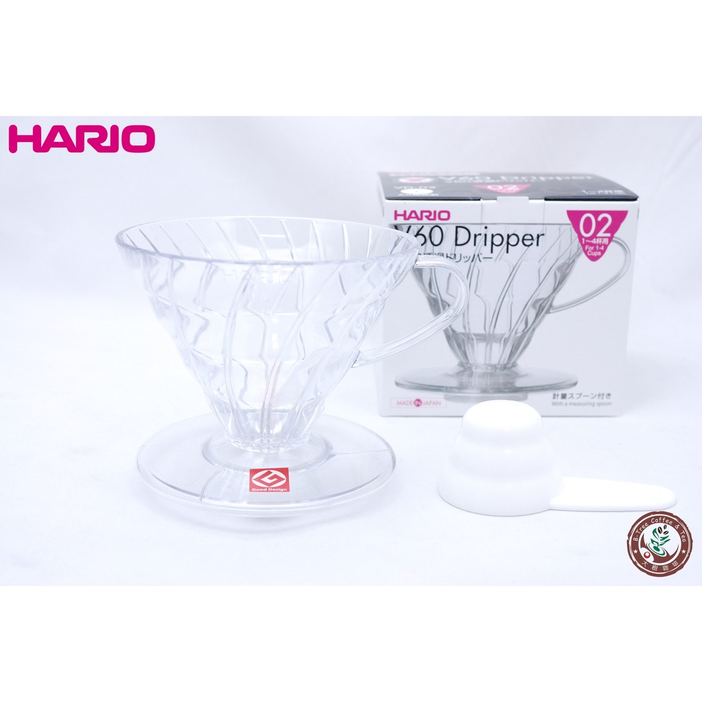 【大樹咖啡】HARIO V60 VDR-02-T / VD-01T樹酯透明濾杯/濾器/膠杯 | 蝦皮購物