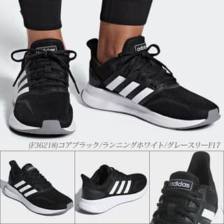 ADIDAS 愛迪達 中性款 跑步鞋 慢跑鞋 FALCON 男 F36199 黑白經典 透氣避震 輕巧好穿 | 蝦皮購物