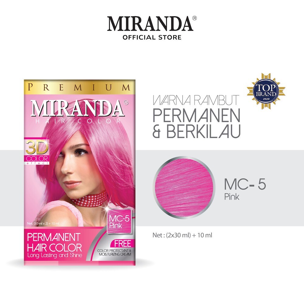 MIRANDA Semir Miranda Hair Color 30ml Pewarna rambut cat ORI | 蝦皮購物