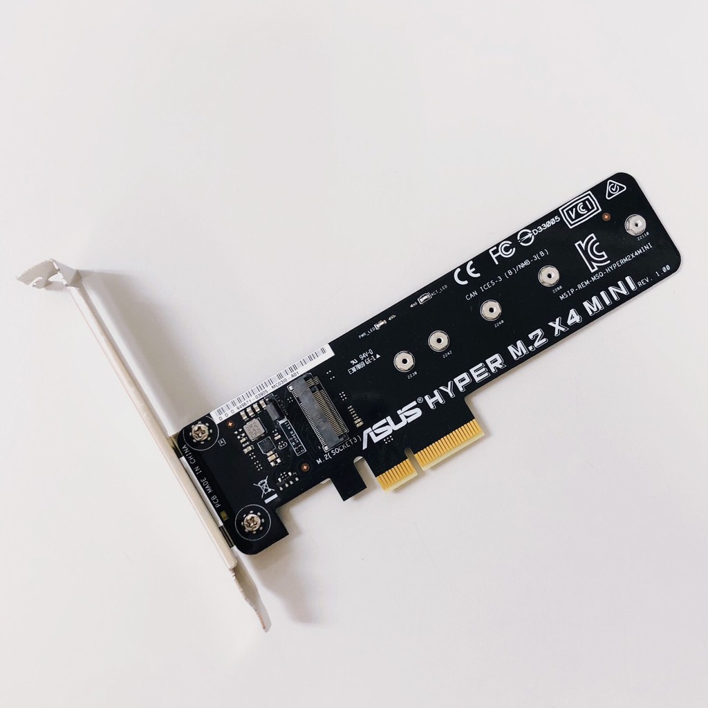 [公司貨出清]ASUS HYPER M.2 X4 MINI M.2 to PCIe 擴充卡 可開發票 | 蝦皮購物