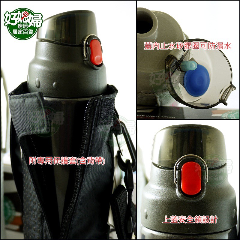 THERMOS『膳魔師FDQ-1001F不銹鋼運動水壺保溫保冰』彈蓋直飲 1000cc 冰炫瓶/附背袋/保冷瓶 | 蝦皮購物