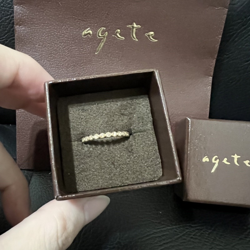 保留中 Agete 鑽石千粒穀戒指 | 蝦皮購物