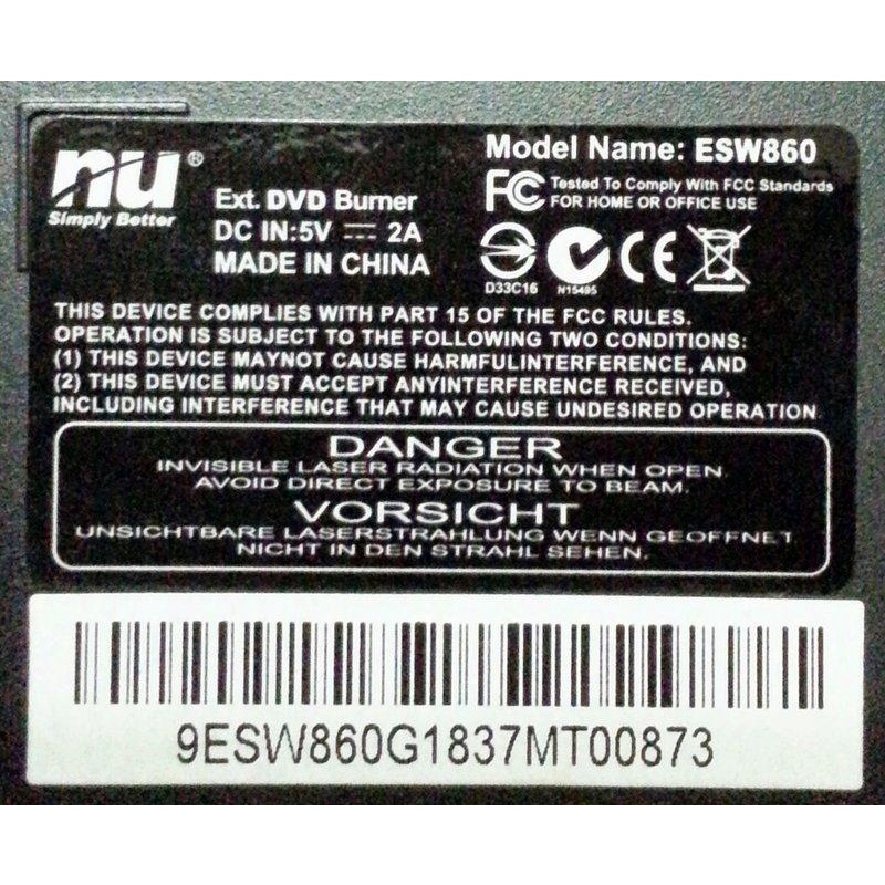 ACER ESW860 外接式 薄型 雙層 DVD+RW 燒錄機 | 蝦皮購物