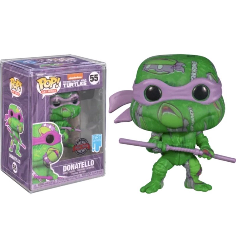 FUNKO POP 55 藝術家系列 忍者龜 多納太羅 藝術色 含保護盒 電影代理版 | 蝦皮購物
