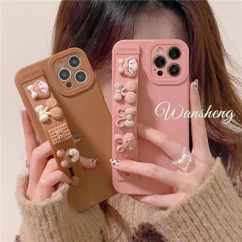 可愛的腕帶支架手機殼,oppo Reno 2z 2F 3 4 5 6 7 Pro 4F 4SE 4Lite 5z 6z | 蝦皮購物