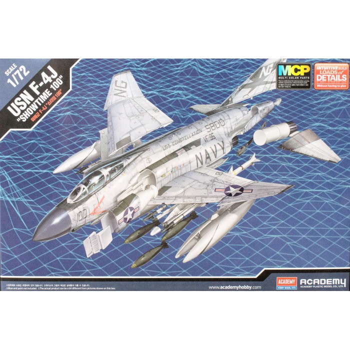 [現貨] ACADEMY 愛德美 12515 1/72 美國海軍F-4J 幽靈II 戰鬥轟炸機 SHOWTIME 100 | 蝦皮購物