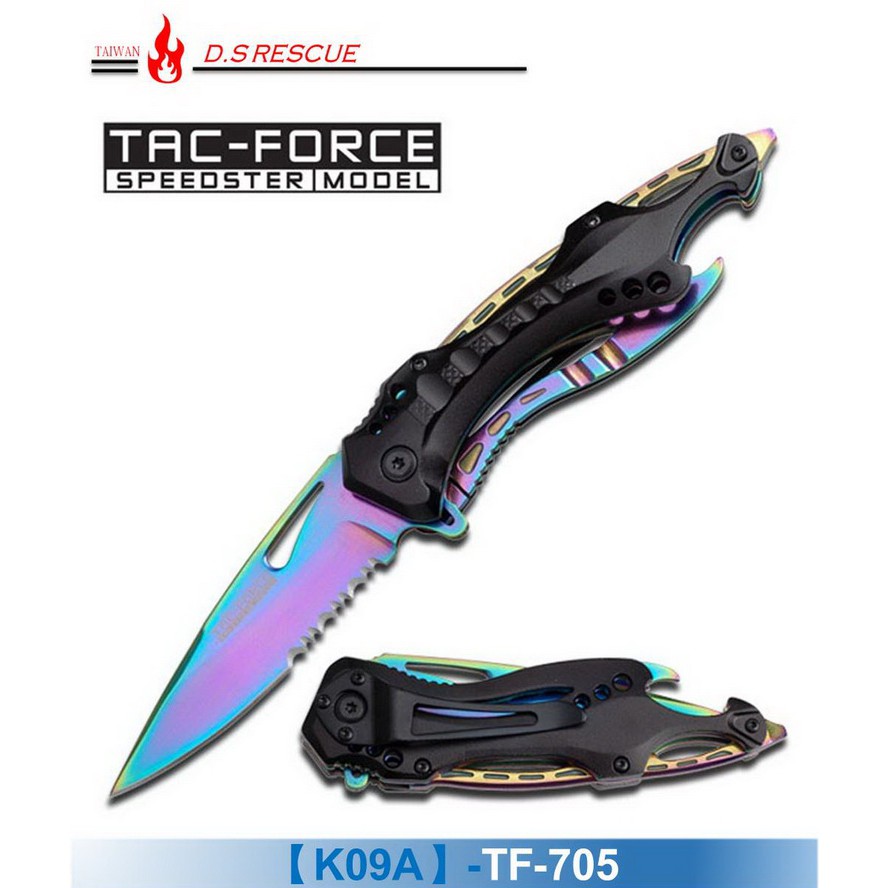 【EMS軍】美國TAC-FORCE戰術工具折刀#(K09)TF-705 | 蝦皮購物
