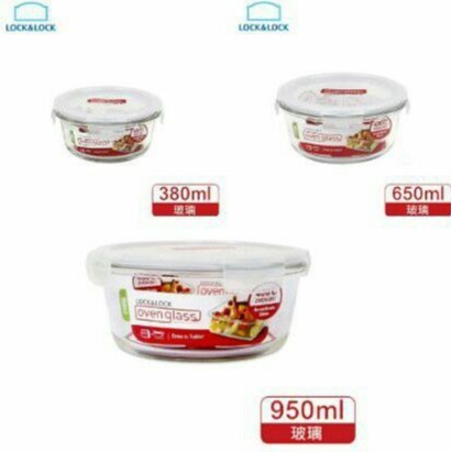 樂扣樂扣第二代耐熱微波烤箱玻璃保鮮盒/圓形/650ml(LLG831)950ml(LLG861 | 蝦皮購物
