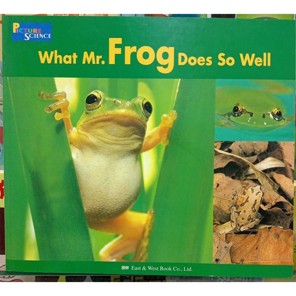 4歲 picture science What Mr. Frog Does So Well 英文 科學圖畫書 雨蛙 | 蝦皮購物