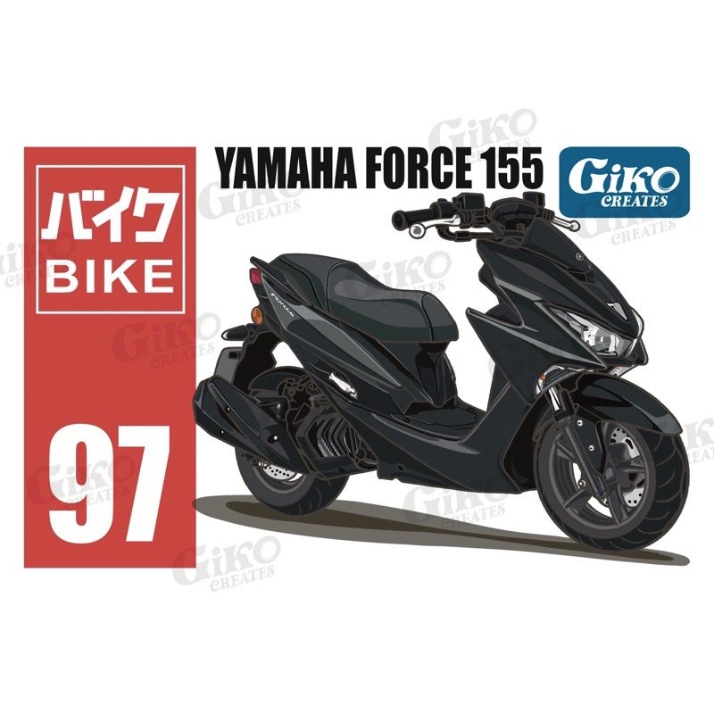 吉可圖創部-NO.97- FORCE155壓克力鑰匙圈(機車.摩托車) | 蝦皮購物