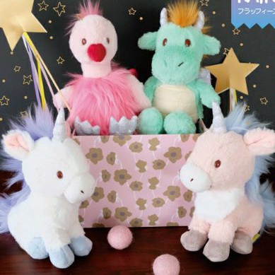 ️聊聊有優惠價 ️日本Fluffies Rainbow Sunlemon Original 粉紅獨角獸 娃娃 玩偶 | 蝦皮購物