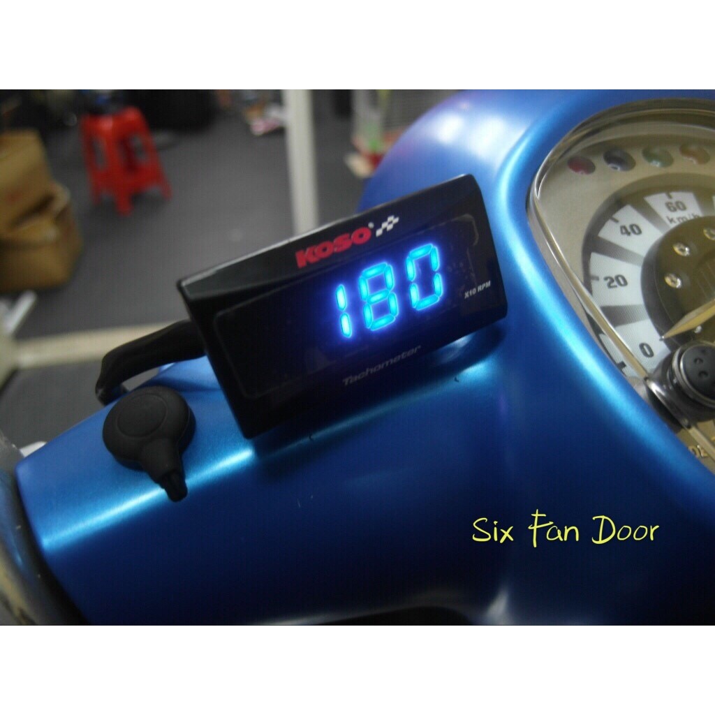 『六扇門』KOSO 轉速表 超薄 防水 液晶 電子 轉速 任何車系皆可適用 MANY BWS BWSX RS RSZ | 蝦皮購物