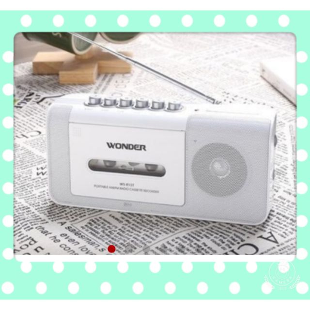 當收音機賣 WONDER 旺德WS-R15T (R17T)手提式錄音機 可收音AM/FM 耳機孔 插電或4號電池4顆 | 蝦皮購物