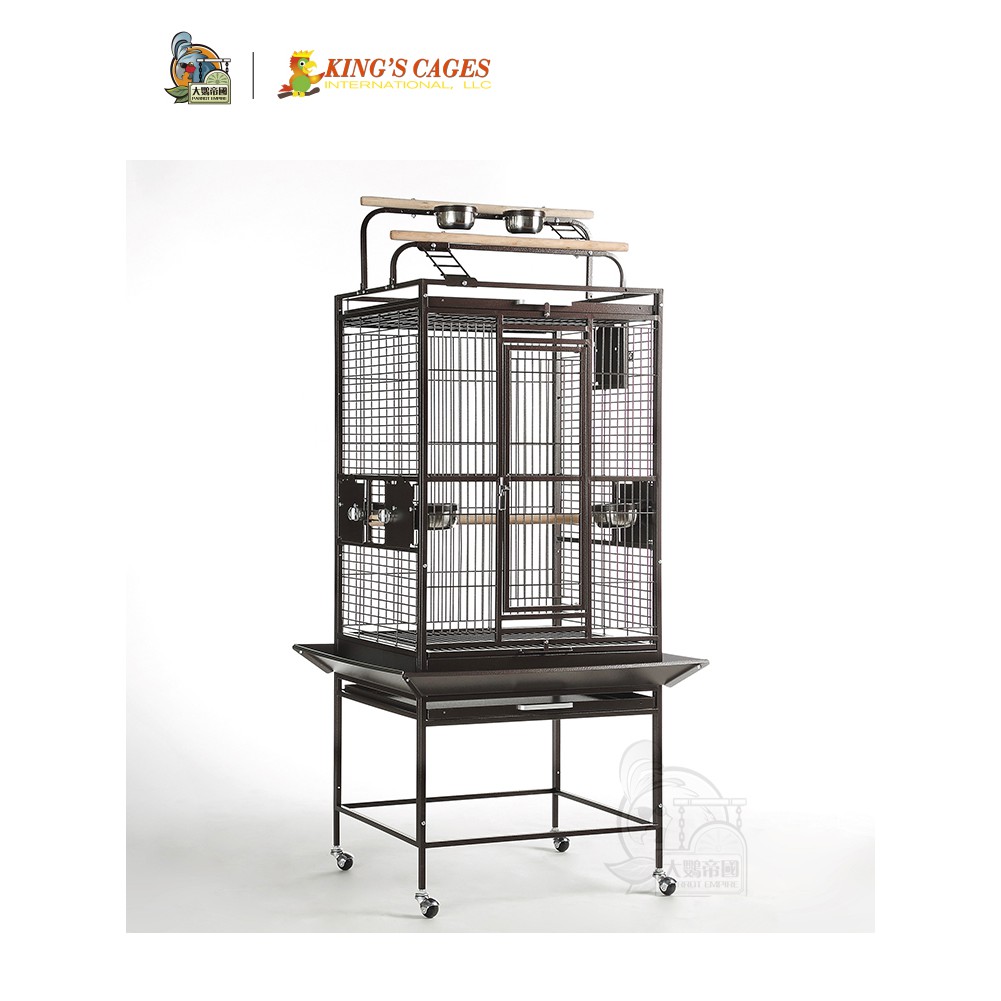 【大鸚帝國】美國金氏KING'S CAGES / 美式經典頂架籠(小號) / 鸚鵡鳥籠 錐尾 和尚 玄鳳 凱克 紅肩金剛 | 蝦皮購物